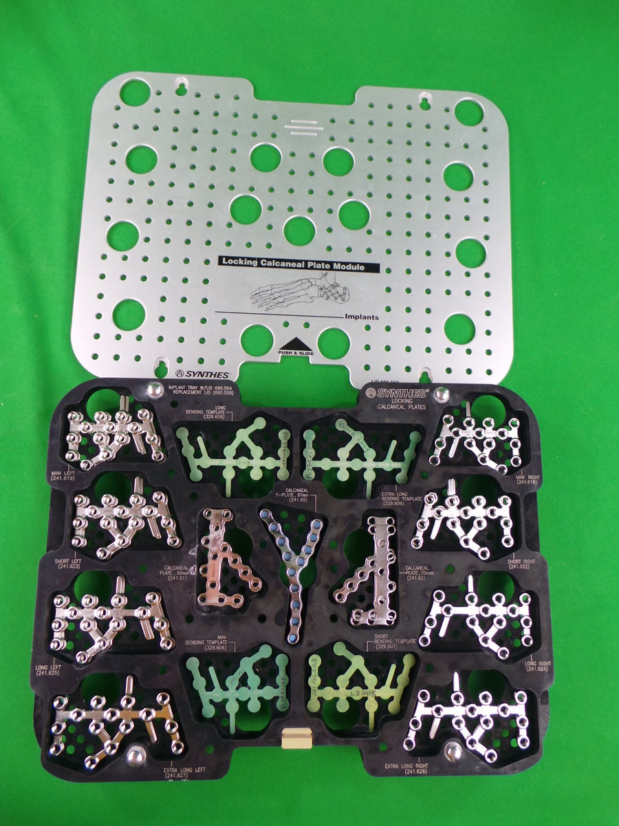 Synthes Locking Calcaneal Plate and Screw Set Implants and Instruments ...
