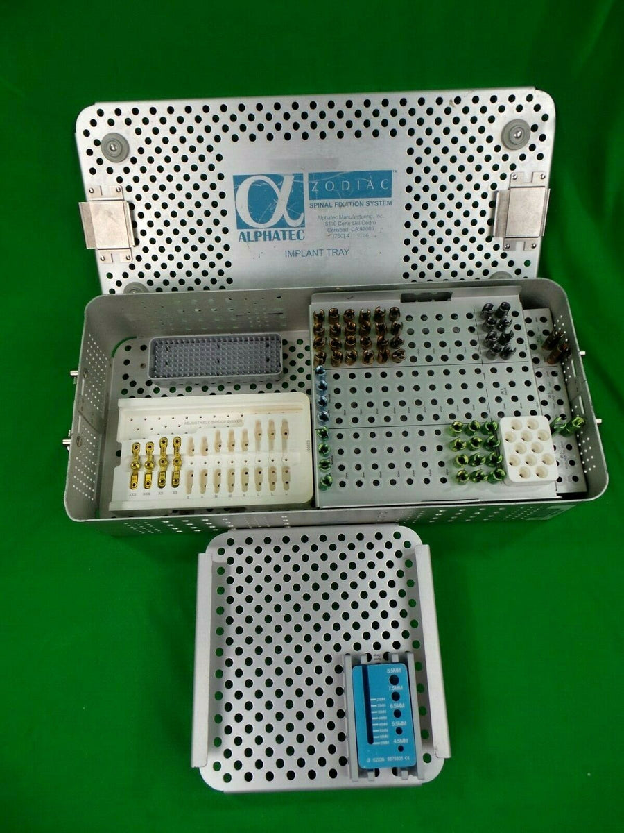 Alphatec Zodiac Spinal Fixation System Implant Tray – MedUSA Sales