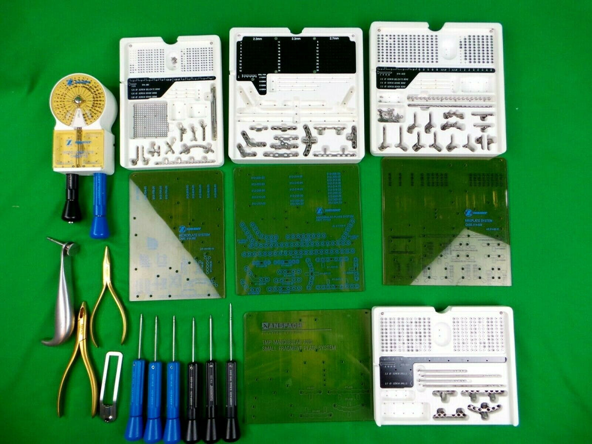 ZIMMER Miniplate, Microplate & Anspach TMP Mandibular Small Fragment S ...