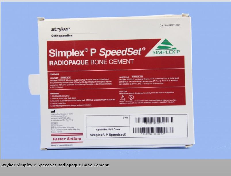 STRYKER SIMPLEX P SPEEDSET – MedUSA Sales
