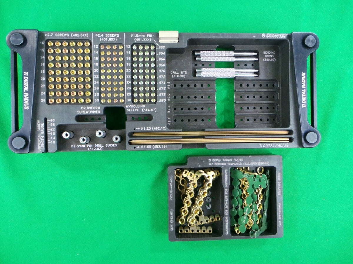 SYNTHES Distal Radius Set Orthopedic Surgery Plate and Implants ...